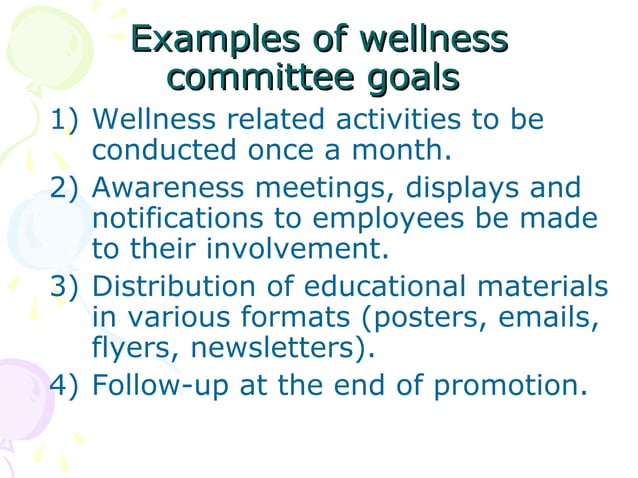 Comprehensive wellness program | PPT
