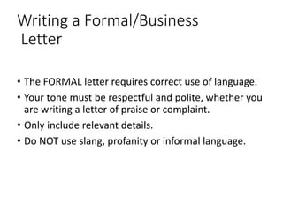 Comprehensive writing powerpoint | PPTX