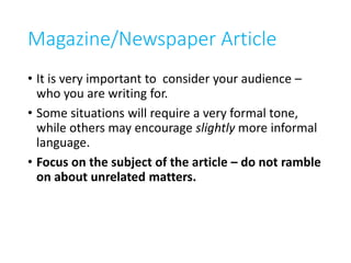 Comprehensive writing powerpoint | PPTX