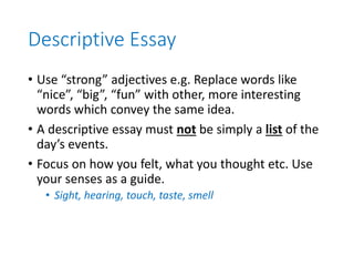 Comprehensive writing powerpoint | PPTX