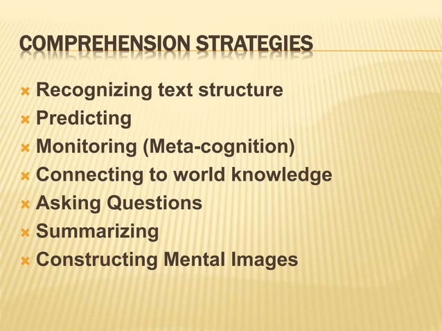 Comprehension | PPTX