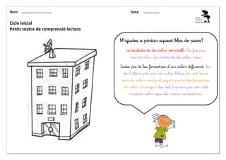 Comprensi%c3%b3%20 cicle%20inicial | PPT