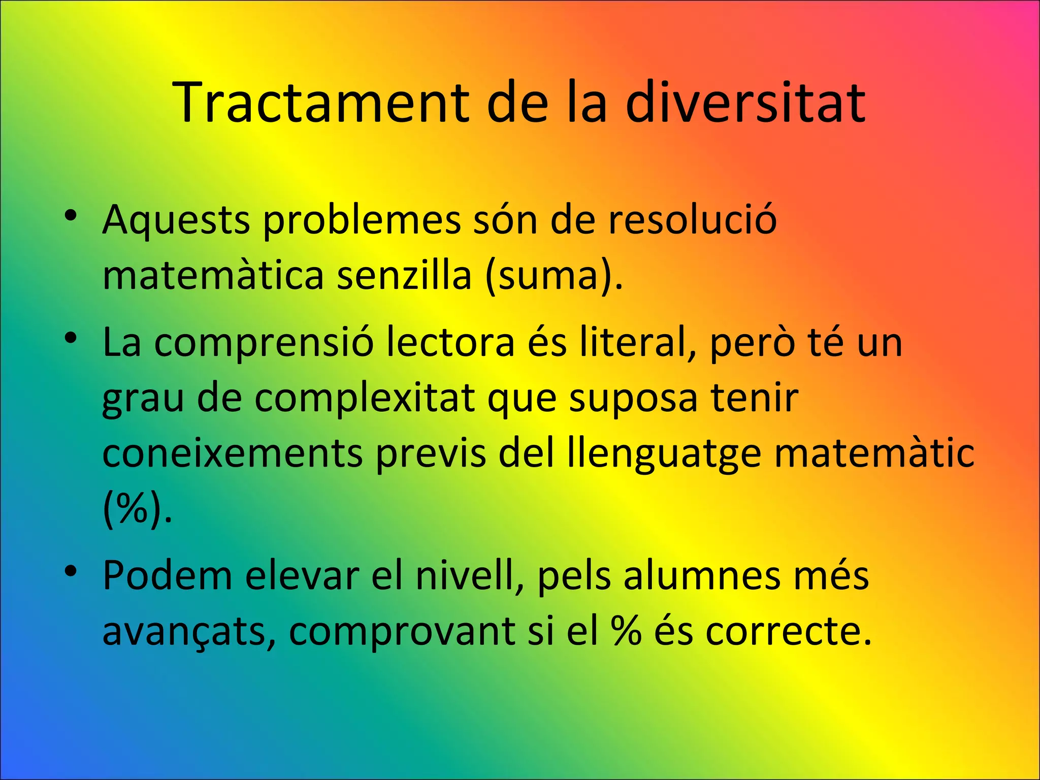 Taller de Lectura: Comprensió de problemes | PPT