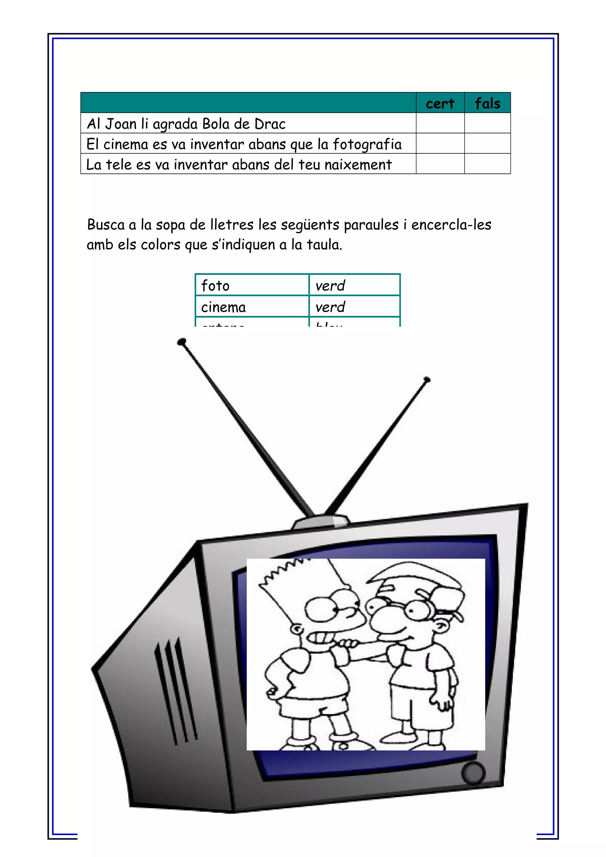 Comprensió lectora de 2n eplion | PDF