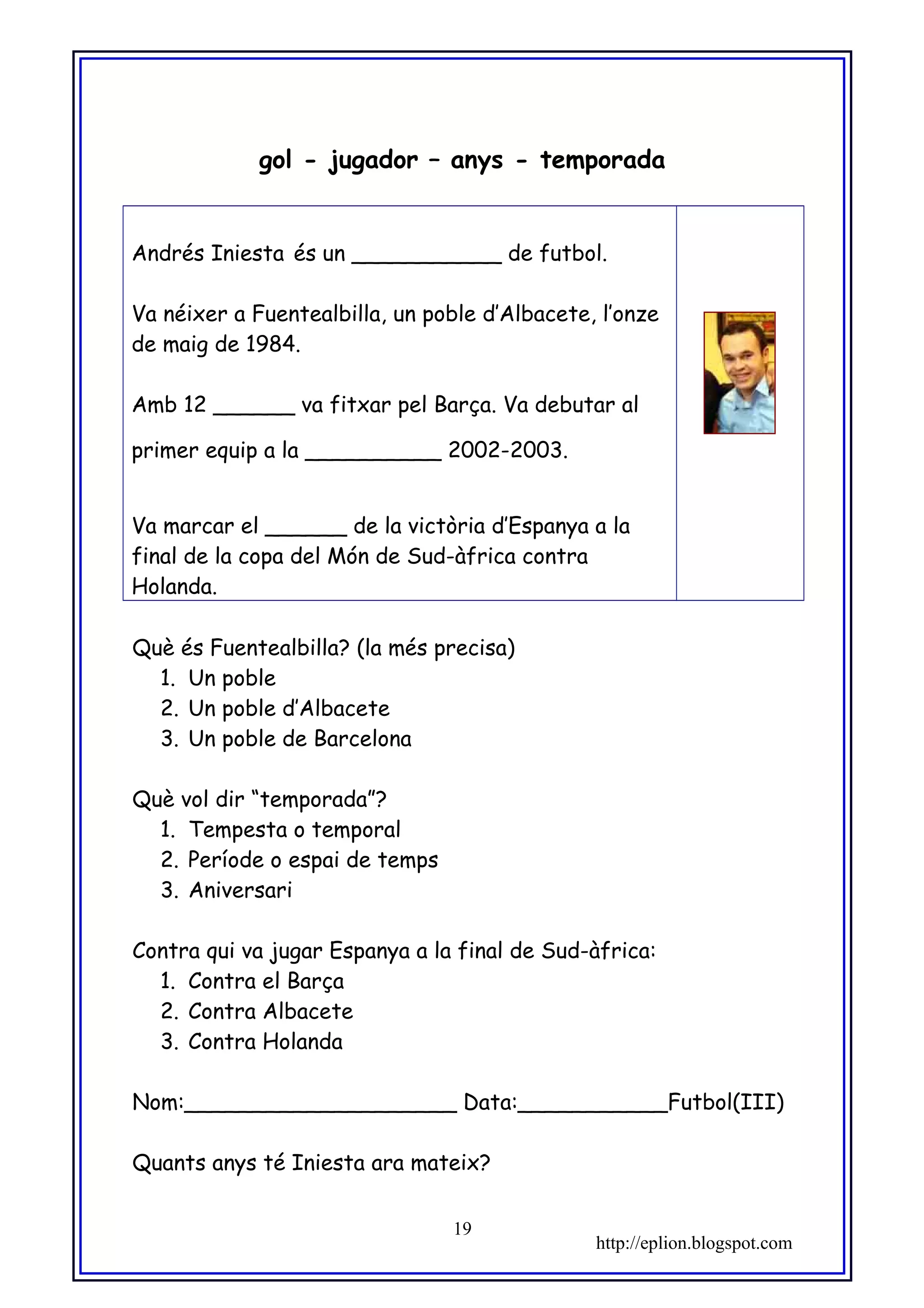 Comprensió lectora de 2n eplion | PDF