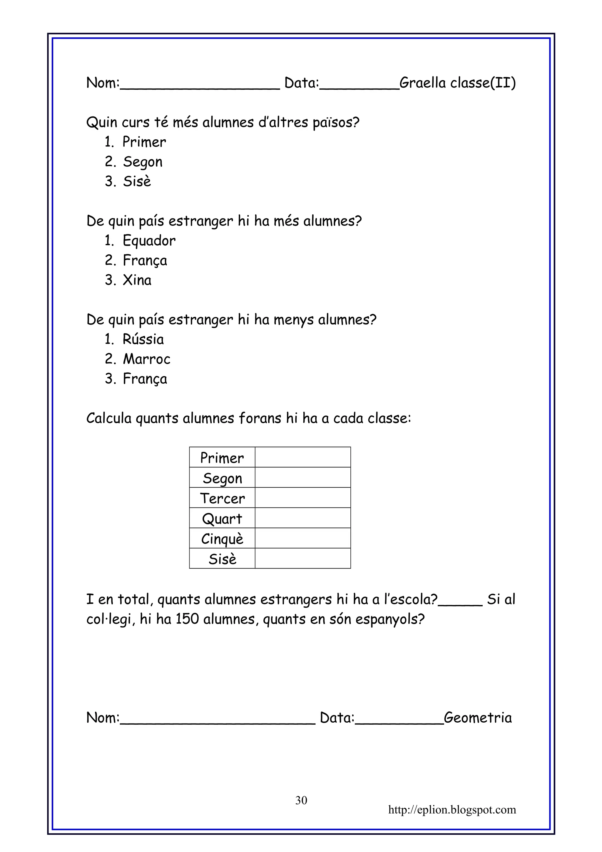 Comprensió lectora de 2n eplion | PDF