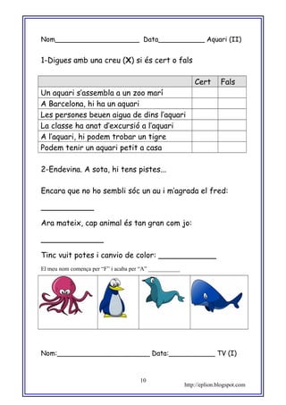 Comprensió lectora de 2n eplion | PDF