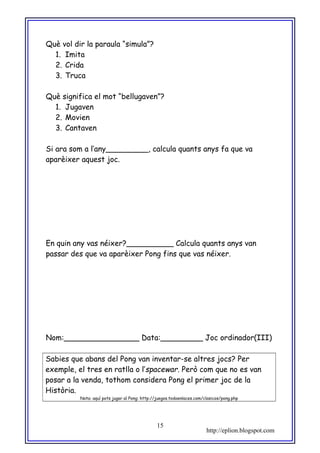 Comprensió lectora de 2n eplion | PDF