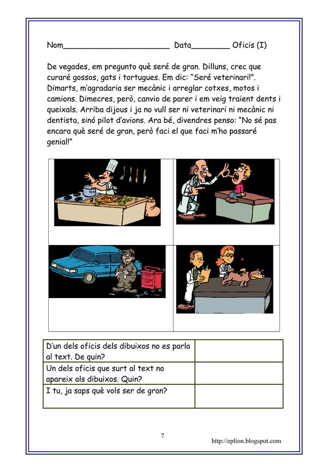 Comprensió lectora de 2n eplion | PDF