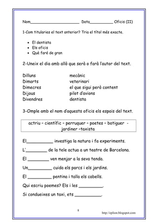 Comprensió lectora de 2n eplion | PDF