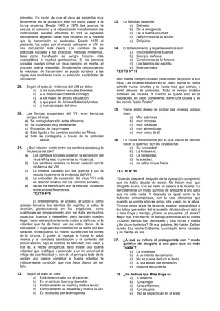 Comprensión de lectura | DOC