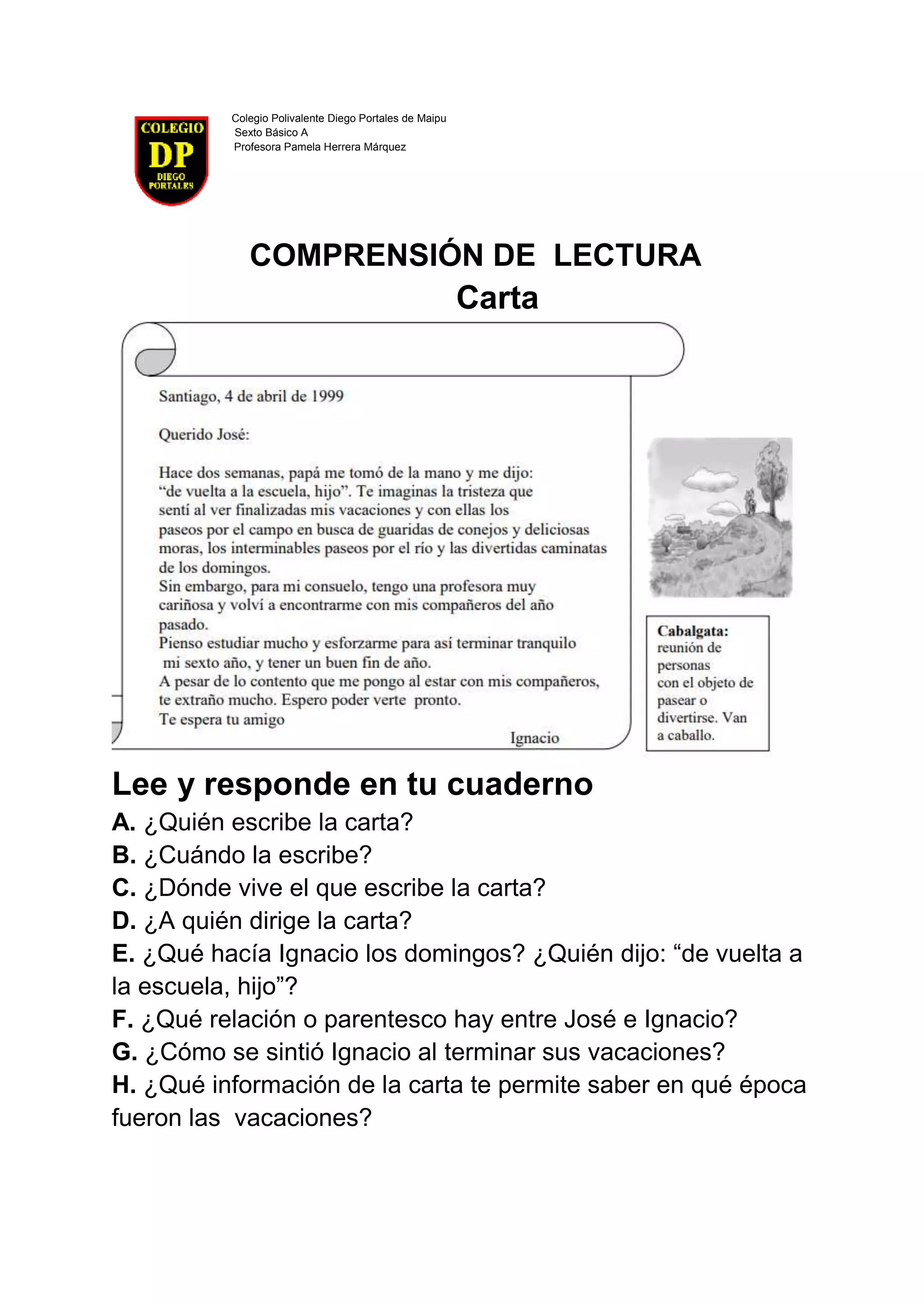 _COMPRENSIÓN DE LECTURA Carta 6°A 2023.docx