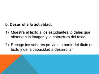 Comprensión de textos | PPTX