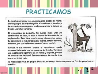 Comprensión lectora 3° 6° grado | PPTX