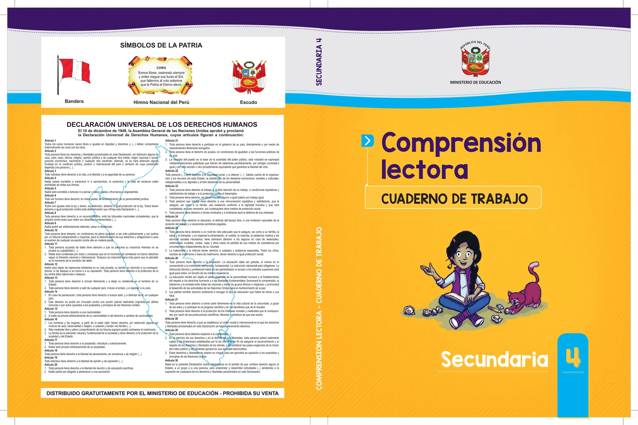 Comprensión lectora 4 cuaderno de trabajo para estudiantes de cuarto ...