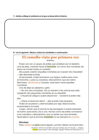COMPRENSIÓN LECTORA 4TO LA FABULA.doc
