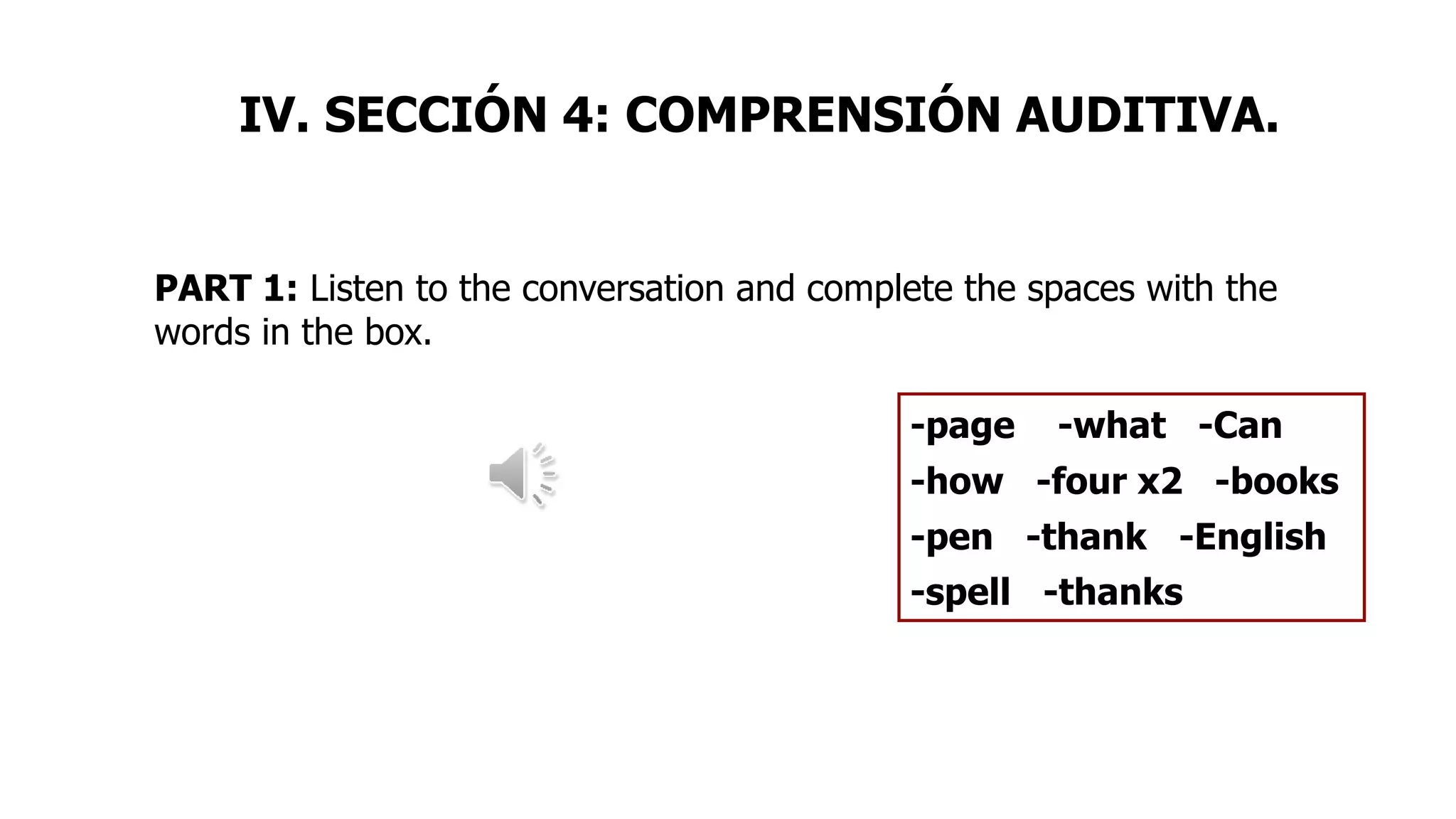 Comprension Auditiva Part 1 | PPTX | Student Financial Aid | Financial ...