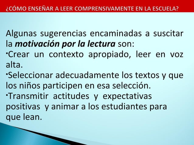 estrategia de aprendizaje COMPRENSION DE TEXTOS | PPT
