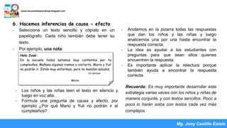 Comprension de textos inferenciales | PPT