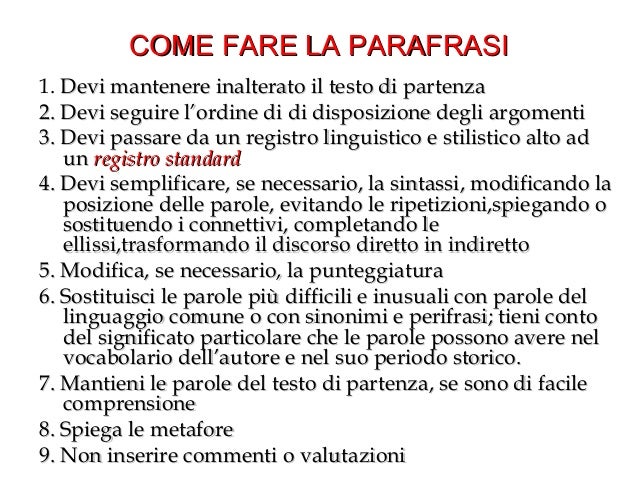 Comprensione analisi e interpretazione di un testo