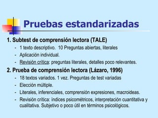 Comprension de textos | PPT