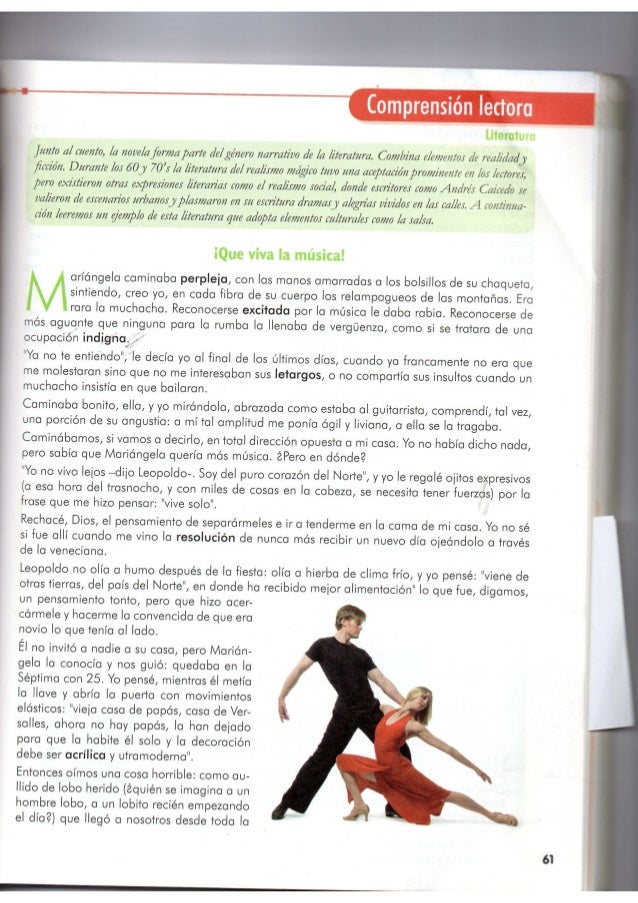 Comprension lectora de lectura septimo