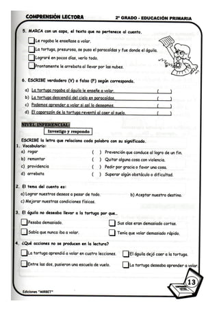 Comprension lectora 2° grado | PDF