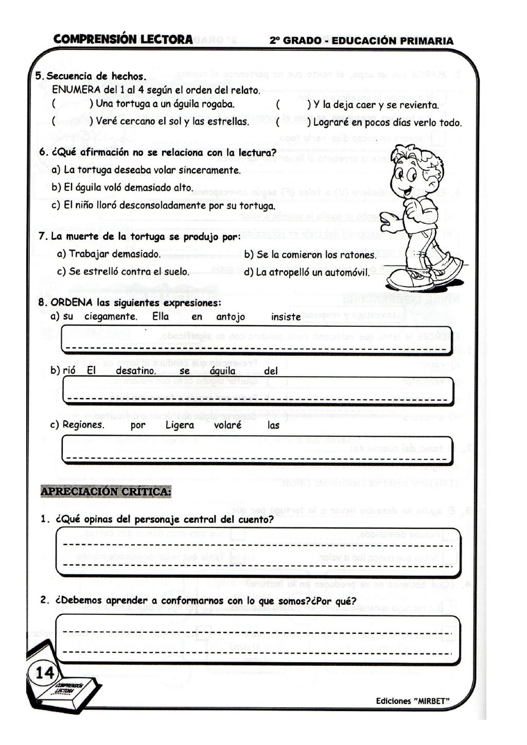 Comprension lectora 2° grado