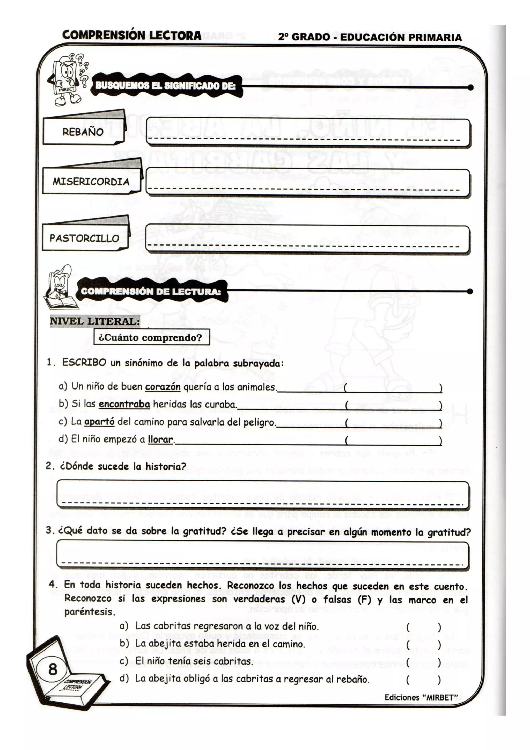 Comprension lectora 2 grado | PDF