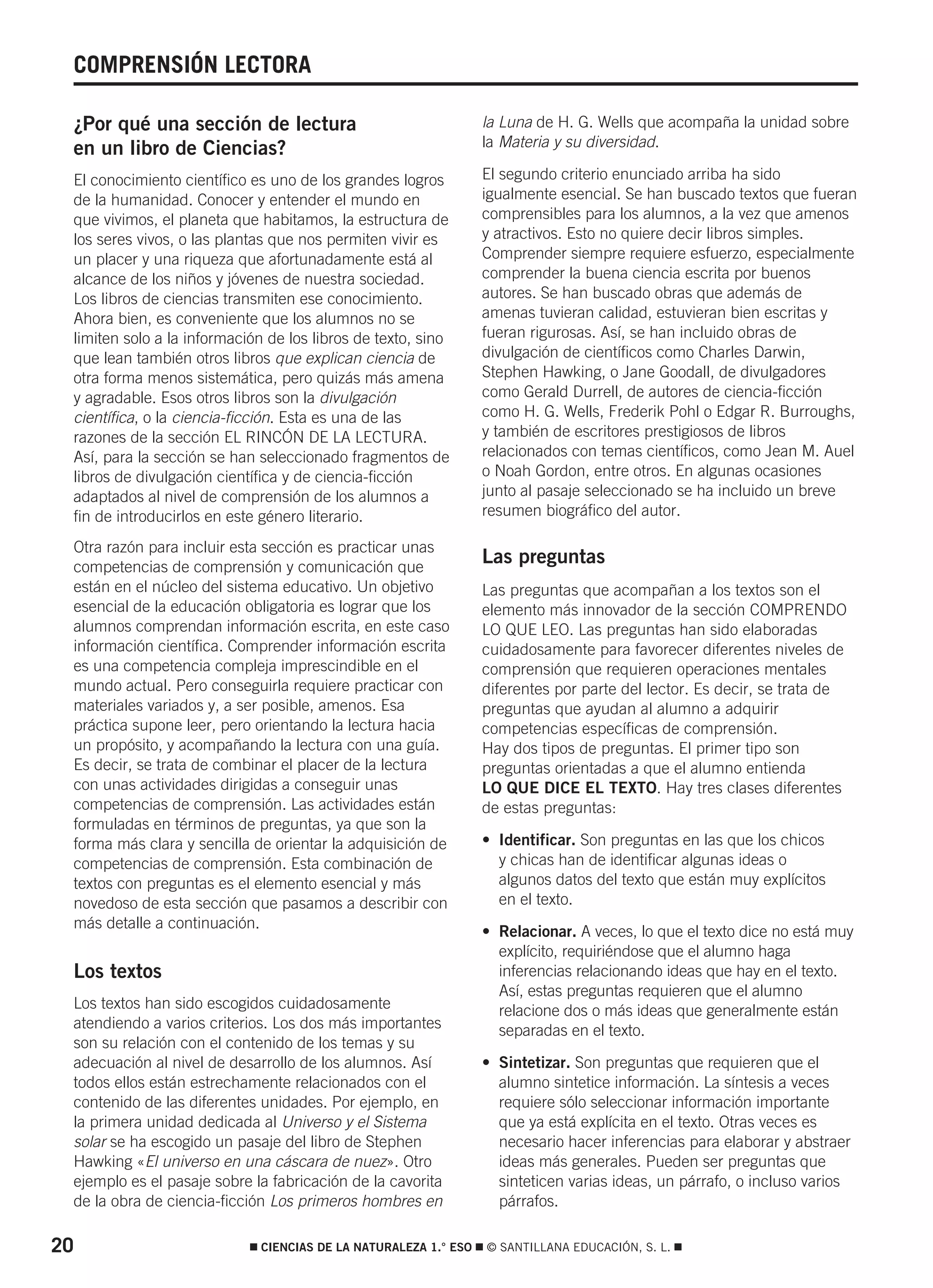 Comprension lectora en ciencias | PDF