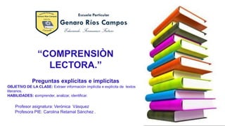comprension lectora ppt.pptx | Free Download