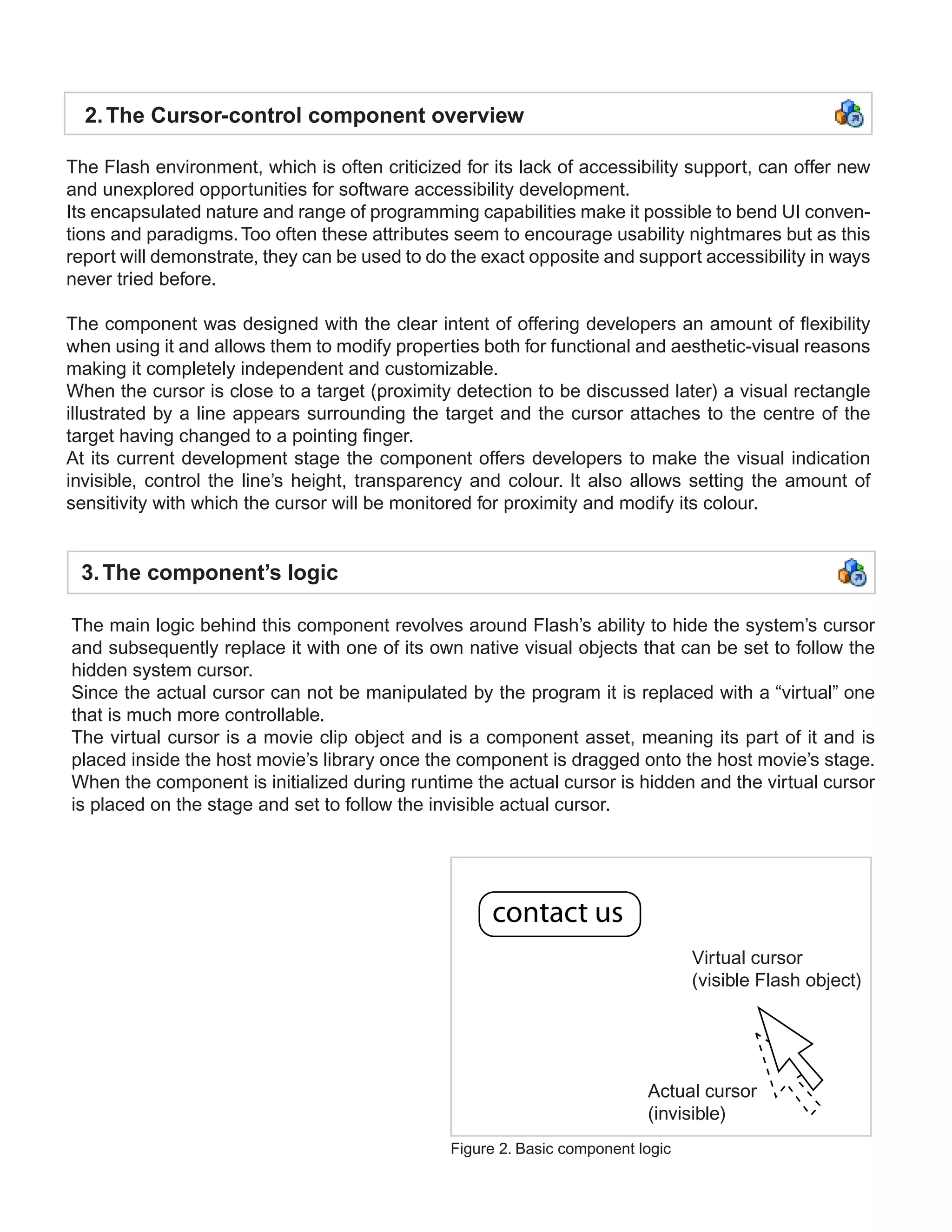 Project report (2003) - Using Flash MX Cursor-control component to enhance computer interaction ...