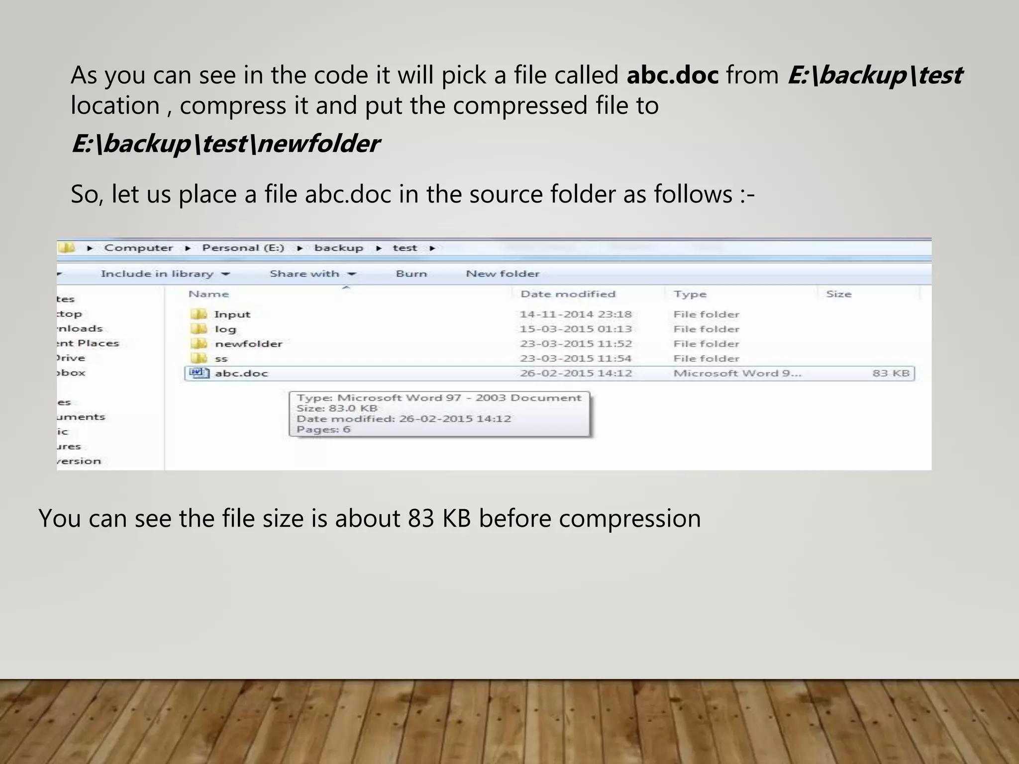 Compress and decompress | PPTX