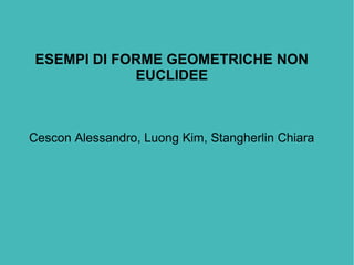 Forme geometriche non euclidee | ODP