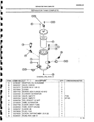 Compresor ingersoll rand p185 | PDF