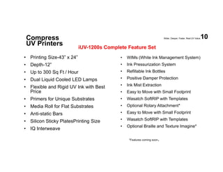 New Compress iUV-1200s UV LED Inkjet Printer | PDF