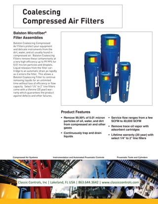 Compressed Coalescing Filters for Industrial Use | PDF