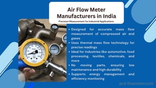 Digital Air Flow Meter for Compressed Air Systems - PCD Flowmeter | PDF