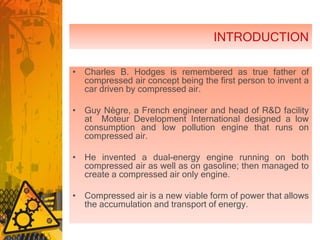 Compressed air car technology | PPTX