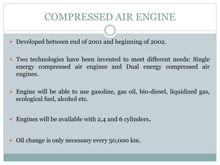 Compressed air car technology | PPTX