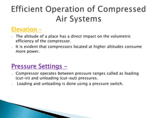 Compressed air system | PPTX