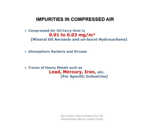 Compressed air systems | PPTX | Auto Repair | Automotive