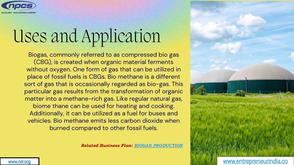 Compressed Bio Gas (CBG) - The Fuel of the Future (Bio CNG Plant) | PPTX