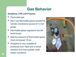 Compressed Gas Safety for gas welding and cutting | PPT