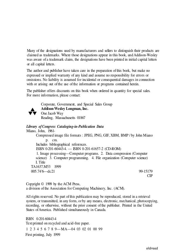 Compressed Image File Formats Compressed Image File Formats