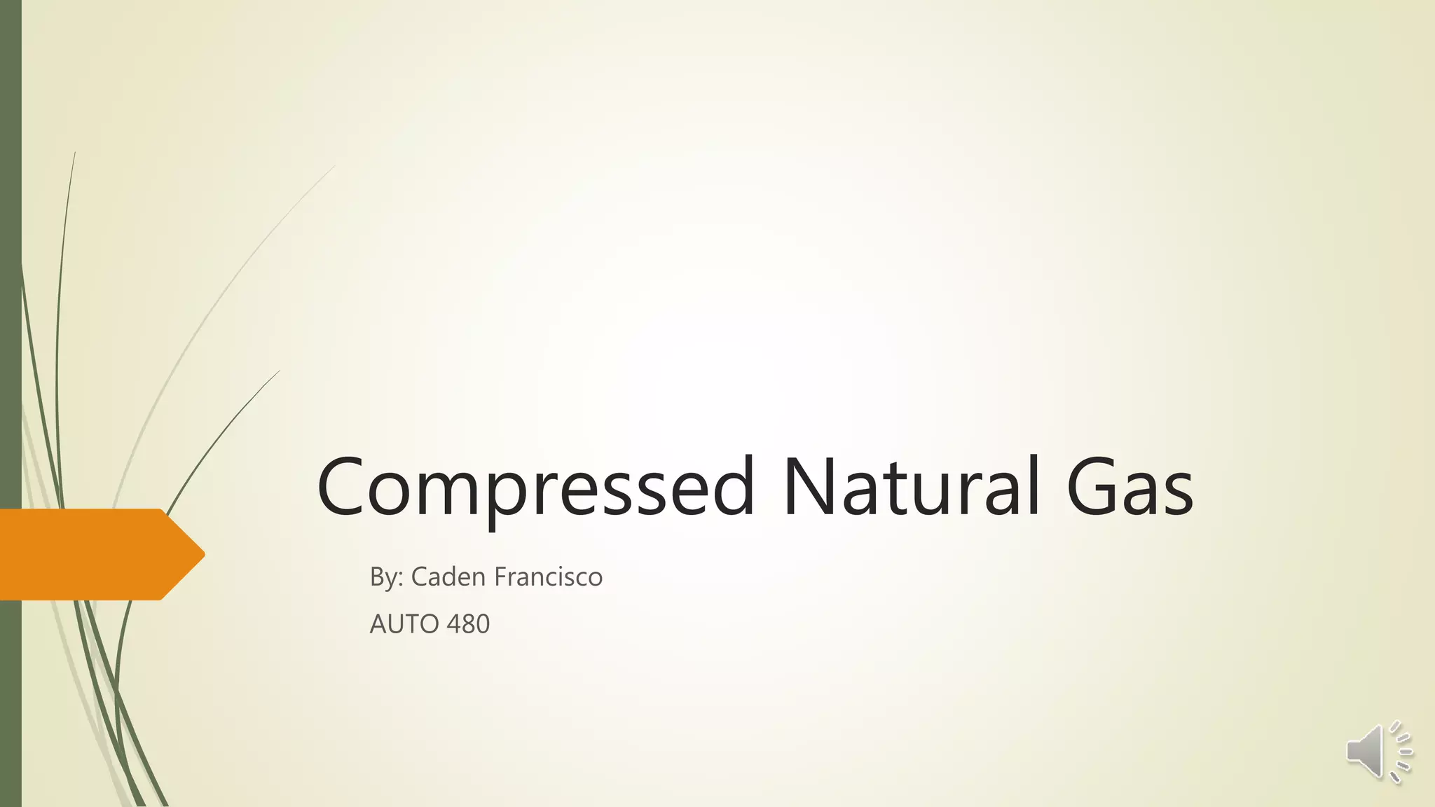 Compressed natural gas presentation | PPTX