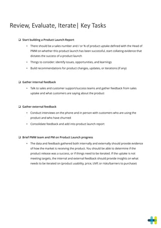 The seven stages of the Product Marketing launch process. | PDF