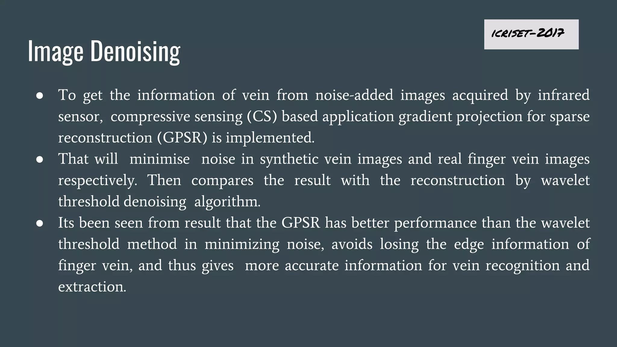 Compressed sensing applications in image processing & communication (1) | PPTX