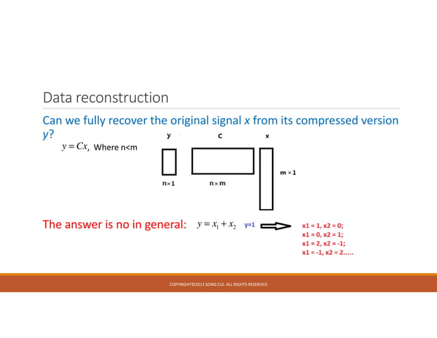 Compressed Sensing Techniques For Sensor Data Using Unsupervised Learning Ppt