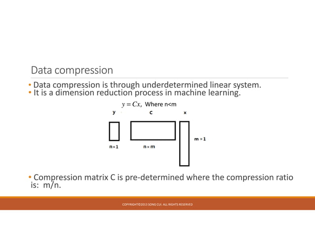 Compressed sensing techniques for sensor data using unsupervised learning | PPT